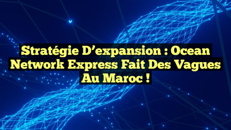 Stratégie d'expansion : Ocean Network Express fait des vagues au Maroc