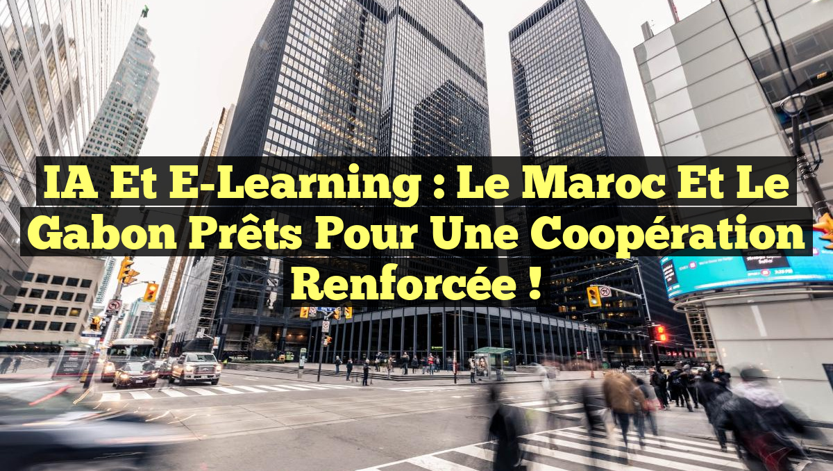 IA et E-Learning : Le Maroc et le Gabon Prêts pour une Coopération ...